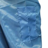 China Washable Reusable 5mm Stripe ESD Clothes For Cleanroom for sale