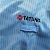 China Washable Reusable 5mm Stripe ESD Clothes For Cleanroom for sale