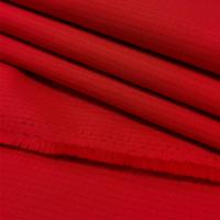 China 4mm Grid Conductive Wire Red Anti Static TC Fabric 33% Cotton 2% Carbon Fiber for sale