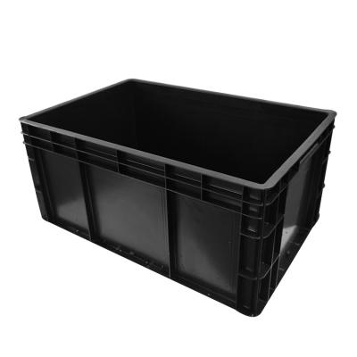 China Black Embossing Esd Plastic Bins Anti Static 600x400x330mm for sale