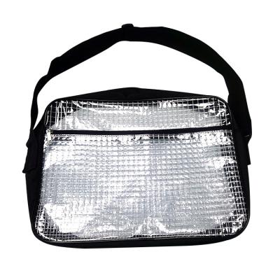 China Laminated Mesh Transparent PVC Grid Shoulder Bag Dust Free ESD Anti Static for sale