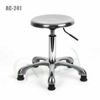 China Stainless Steel Metal Round ESD Safe Chairs Anti Static For Lab for sale