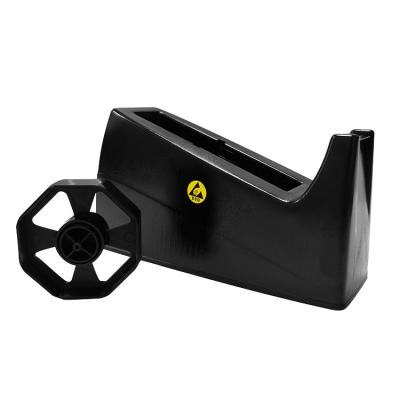 China Black Plastic ESD Antistatic Tape Dispenser Cutter For Cleanroom for sale