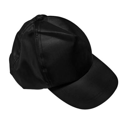 China Black Polyester Stripe Design ESD Antistatic Cap For Cleanroom Use for sale