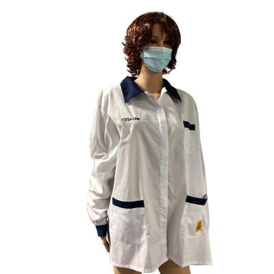 China All Sizes Available ESD Antistatic TC Coat White Customized Color for sale