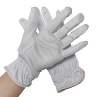 China White Hand Sweat Absorption Working Cleanroom Polyester Gloves Customized for sale