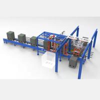 China Full automatic brick packing machine with adjustable packing height 0.5m-1.6m, high automation PLC system, and flexible strapping modes for sale