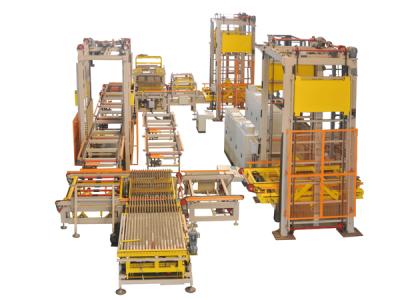 China Fixed Tray Twice Stacking System with Independent Drying and Secondary Palletizing Equipment for High-Strength Kiln Body Design for sale