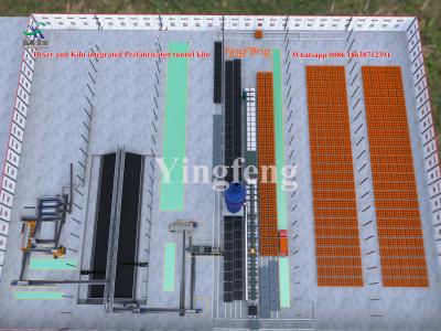 China Drying-Firing Connected Tunnel Kiln with One-time Stacking and Firing Process for Automated and Mechanized Production for sale