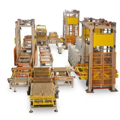 China Fixed Tray Twice Stacking System with Independent Drying and Secondary Palletizing Equipment for High-Strength Kiln Body Design for sale