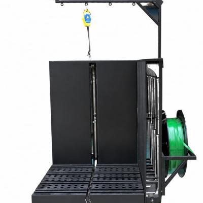 China Manual Movable Brick Packing Machine for Clay Brick and Block Packaging for sale