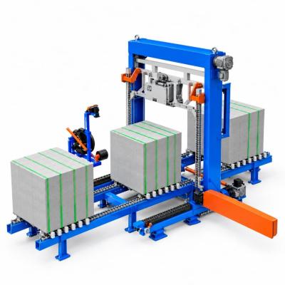 China Full Automatic Cement Concrete Brick Block Packing Machine Line for sale