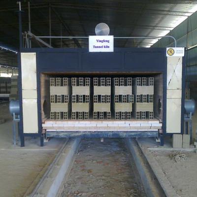 China Natural Gas and Heavy Oil Fired Tunnel Kiln for Brick Manufacturing for sale
