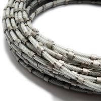 China 8.8mm Diamond Wire Saw for Granite Cutting - 37 Beads/Meter Sintered Beads with High Efficiency Stone Profiling for sale