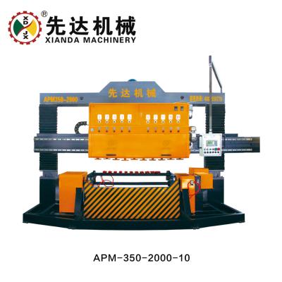 China PLC Circular Slab Polishing Machine APM-350-2000-10 for Hollow Column 350-2000mm Diameter for sale
