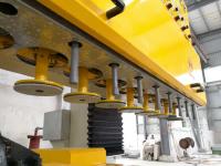 China PLC Circular Slab Polishing Machine APM-350-2000-10 for Hollow Column 350-2000mm Diameter for sale