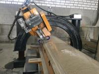 China Automatic Roman Pillar Slot Cutting Machine 7.5kw 1400mm Max Processing Diameter for sale