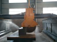 China Granite Marble Stone Bridge Block Cutting Machine WKQ-1200 1200mm Blade 6800kg for sale