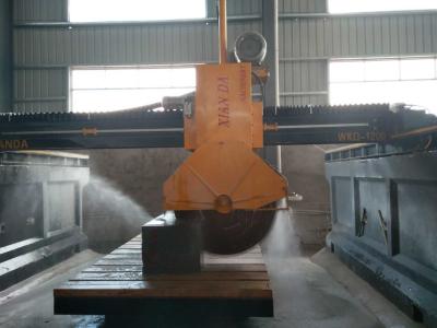 China Granite Marble Stone Bridge Block Cutting Machine WKQ-1200 1200mm Blade 6800kg for sale