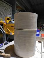 China CNC Circular Stone Slab Polishing Machine 1300mm Processing Length 350-2000mm Diameter 30KW Power for sale