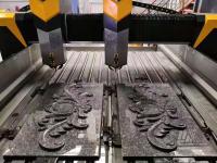China CNC Stone Carving Machine 2000x3000mm Dual 7.5KW Spindles for Marble Granite for sale