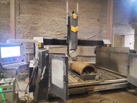 China 4 Axis Arc Slab Column Carving Machine For Marble Ganite Bulestone Jade Agate for sale