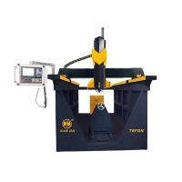 China 5.5KW 3-Axis CNC Stone Carving Machine with 2360x3600mm Working Area and 0.02mm Precision for sale