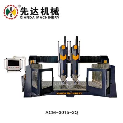 China CNC Stone Carving Machine 4 Axis Arc Slab Column Carving 7.5KW Spindle 0.02mm Accuracy for sale