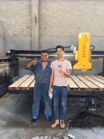 China CNC Infrared Bridge Stone Cutting Machine 15-22kw 3200x2000mm Trolley for sale