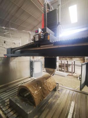 China Xianda Machinery 4 Axis Arc & Column Carving Machine For Marble, Granite for sale
