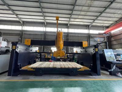 China 5 Axis CNC Bridge Cutting Machine 350-600mm Blade Diameter for Stone Profiling with 3400x2000mm Worktable for sale