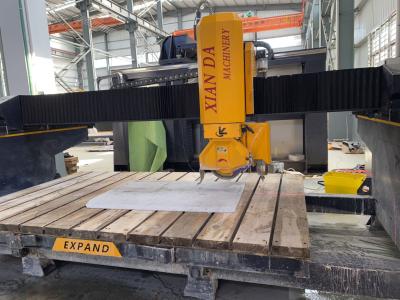 China 4 Axis Linkage CNC Bridge Cutting Machine 18.5kw 350-450mm Blade Automatic Table for sale