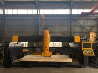China Fully 5 Axis Automatic Bridge Saw Cutting Machine 30kw 350-600mm Blade with Power Off Memory for sale