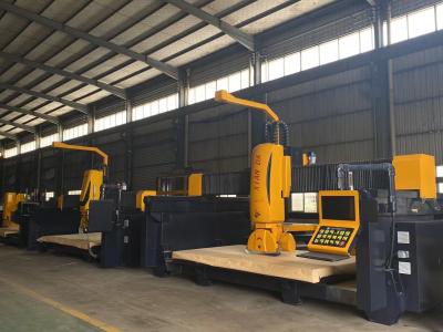 China 5 Axis CNC Bridge Cutting Machine 600mm Blade 30kW Stone Countertop for sale