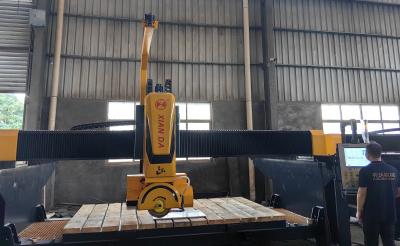 China 5 Axis Bridge Cutting Machine 3400x2000mm Worktable 30kw for Stone Processing for sale