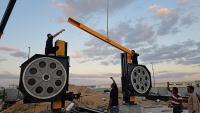 China CE Certified 11kw 4 Axis CNC Diamond Wire Saw Machine for Granite Cutting 1600mm Wheel for sale