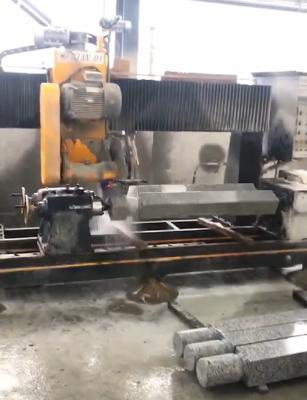 China CNC PLC Two Pcs Baluster Cutting Machine 500mm Blade 1500mm Max Processing Diameter for sale