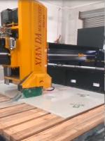China Xianda Stone Slab Cutting Machine 3m3/h Water Consumption CNC for Marble Granite 3200x2000mm Trolley for sale