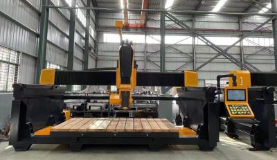 China 5 Axis CNC Bridge Saw Machine For Marble Kitchen Countertop With Italy Esa System Automatic Program Software Stone Cutting for sale