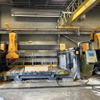 China 5-Axis Stone Cutting Machine 500mm Lifting Travel CNC Precision for Granite Marble Quartz for sale