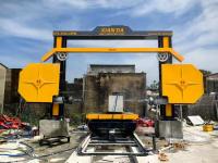China CNC Diamond Wire Saw Machine 4 Flywheels 3500mm Stone Cutting 15kw for sale