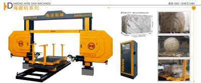 China 4-Axis CNC Diamond Wire Saw Machine 15KW for Marble Granite Cutting 3000x2500x1500mm for sale