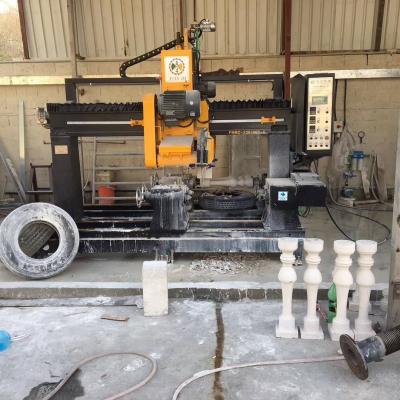 China 4PCS Baluster Cutting Machine CNC PLC 500mm Max Processing Diameter Stoneworking for sale