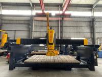 China 5 Axis CNC Bridge Cutting Machine for Granite Marble Quartz 600mm Blade for sale