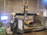 China 4 Axis Stone CNC Carving Machine 2500x1500mm Slab Column Cutting Marble Granite for sale