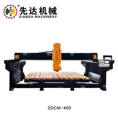 China Xianda ZDCM-400 Full Automatic Bridge Saw 360 Degree Head Table Rotation Granite Marble Cutting Machine 380V for sale