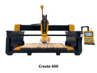 China 5 Axis CNC Bridge Cutting Machine 3400x2000mm Worktable 0-360 Degree Head Rotation Stone Cutting for sale