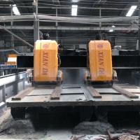 China Dual-Beam Bridge-Type Four-Blade Stone Cutting Milling Machine 350-600mm Blade 15x2kw Motor for sale