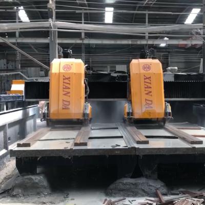 China Dual-Beam Bridge-Type Four-Blade Stone Cutting Milling Machine 350-600mm Blade 15x2kw Motor for sale