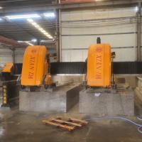 China Dual-Beam Bridge-Type Four-Blade Stone Cutting Milling Machine 350-600mm Blade 15x2kw Motor for sale